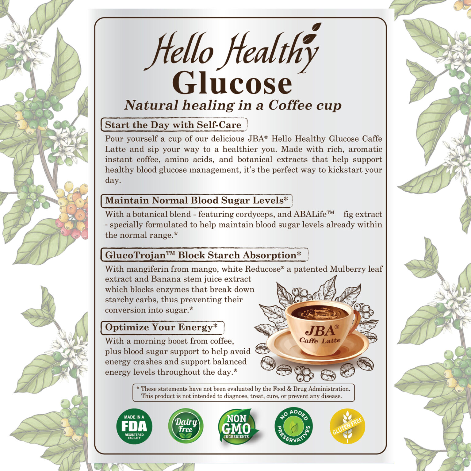JBA Hello Healthy Glucose Coffee – JBA