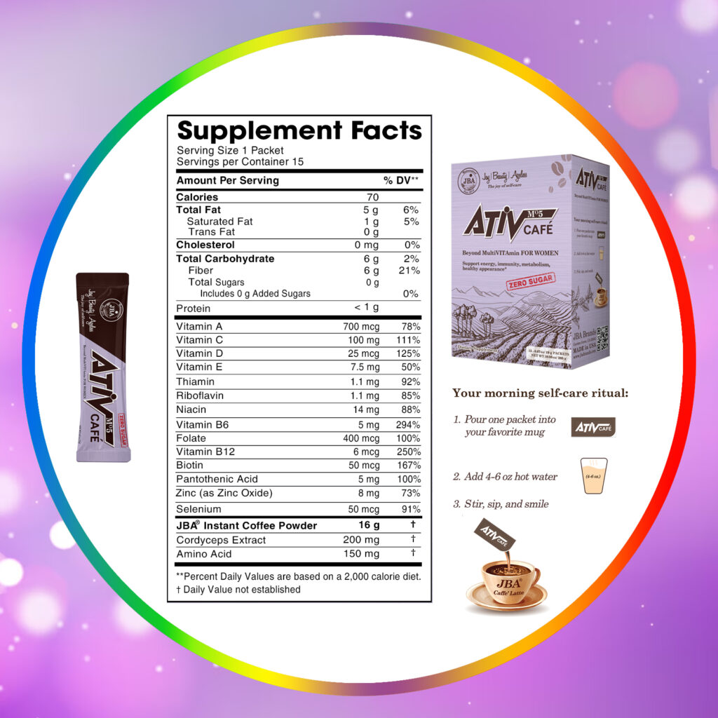 JBA ATIV M5 CAFE BEYOND MULTIVITAMIN FOR WOMEN – JBA